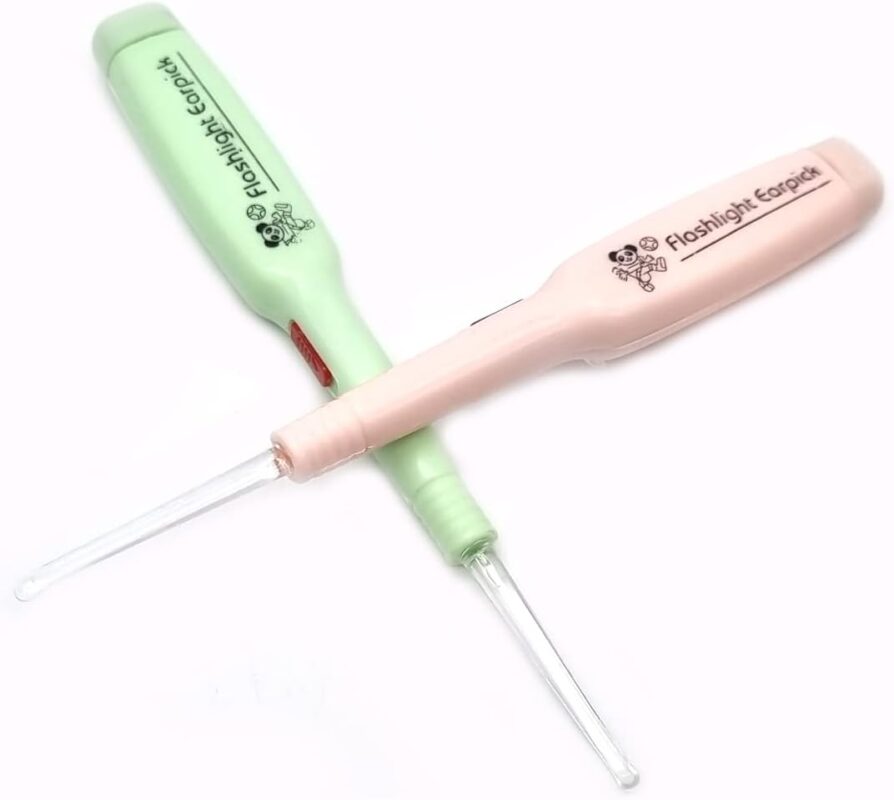 LED Light Ear Cleaner Flashlight Earpick Cue tip – Remove ear wax easy ...